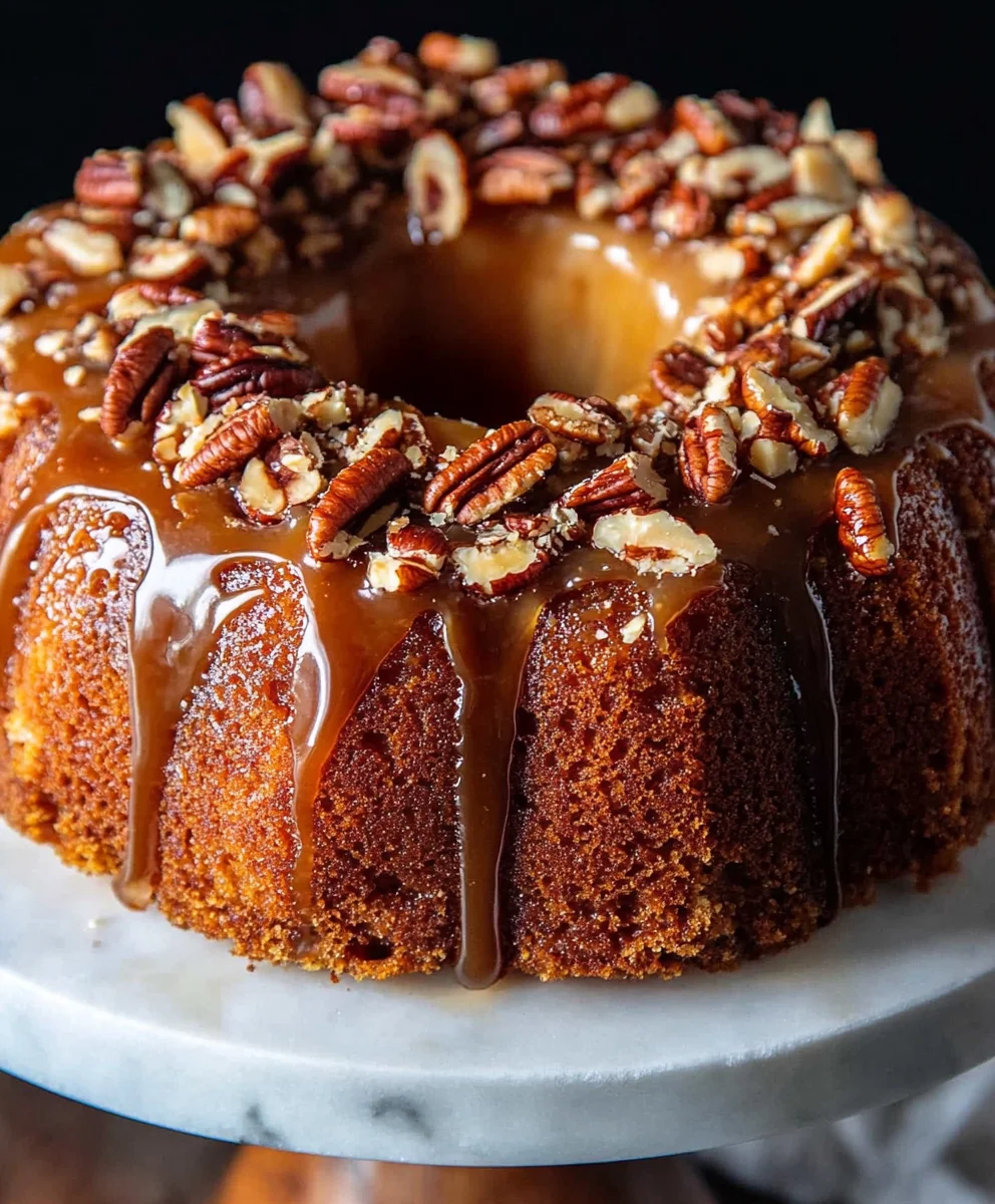 PECAN UPSIDE DOWN BUNDT CAKE RECIPE