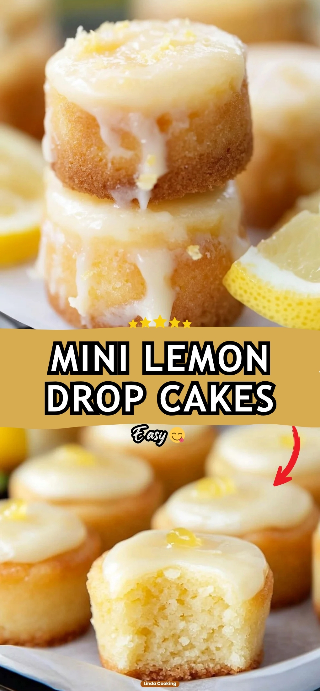 MINI LEMON DROP CAKES