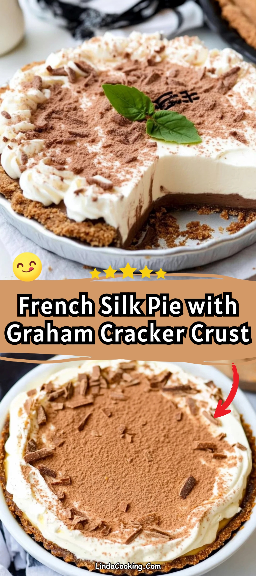 French Silk Pie with Graham Cracker Crust