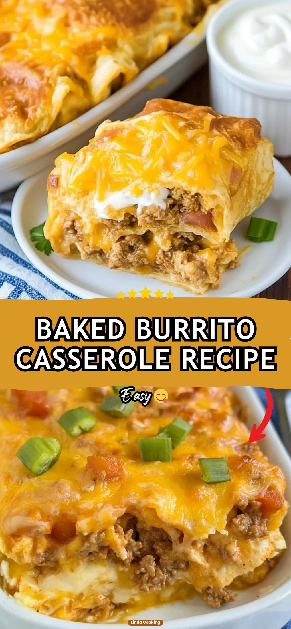 BAKED BURRITO CASSEROLE RECIPE