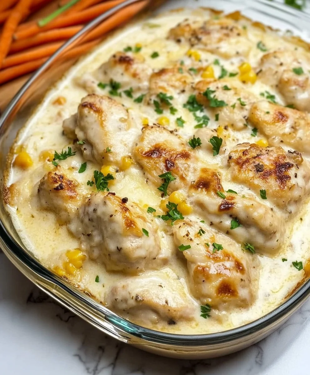 HOW TO MAKE CREAMY CHICKEN BAKE RECIPE
