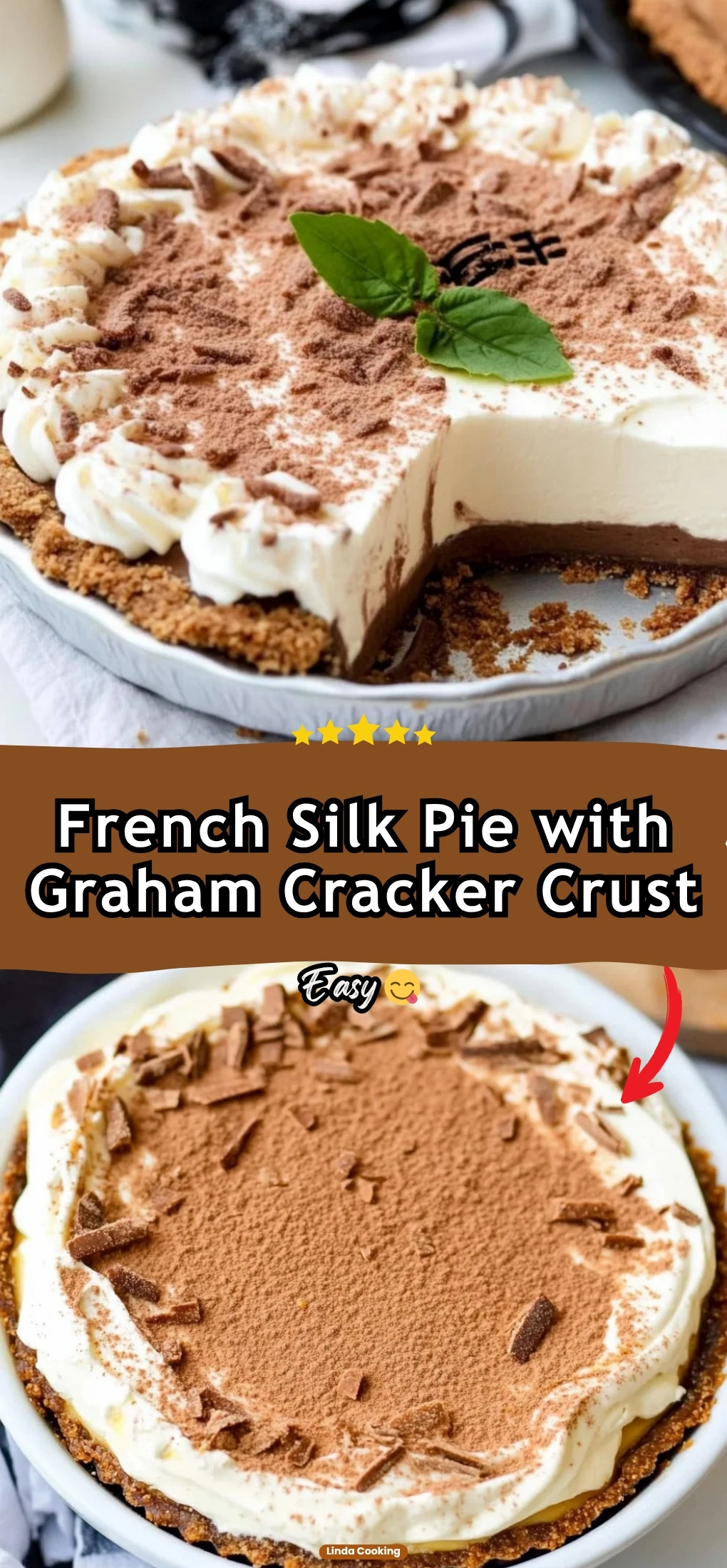 French Silk Pie with Graham Cracker Crust