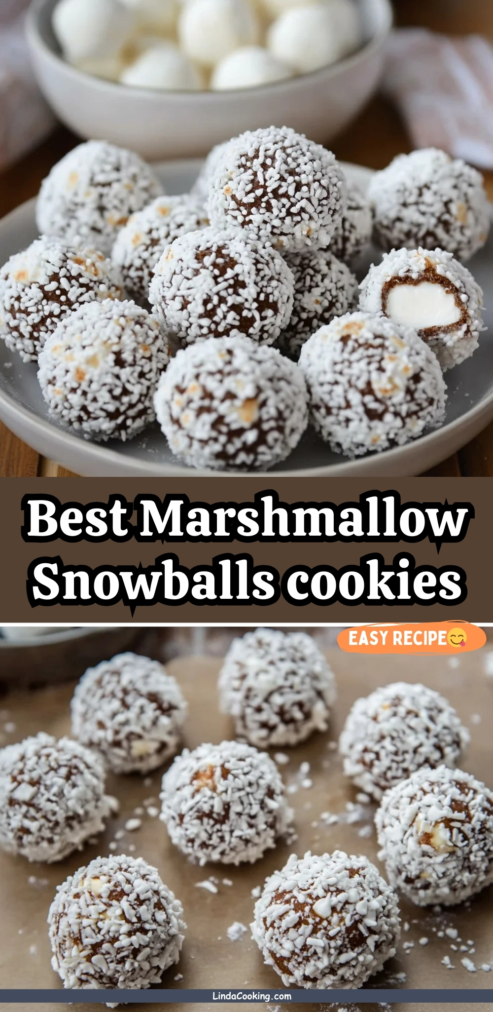 Best Marshmallow Snowballs cookies - Linda Cooking