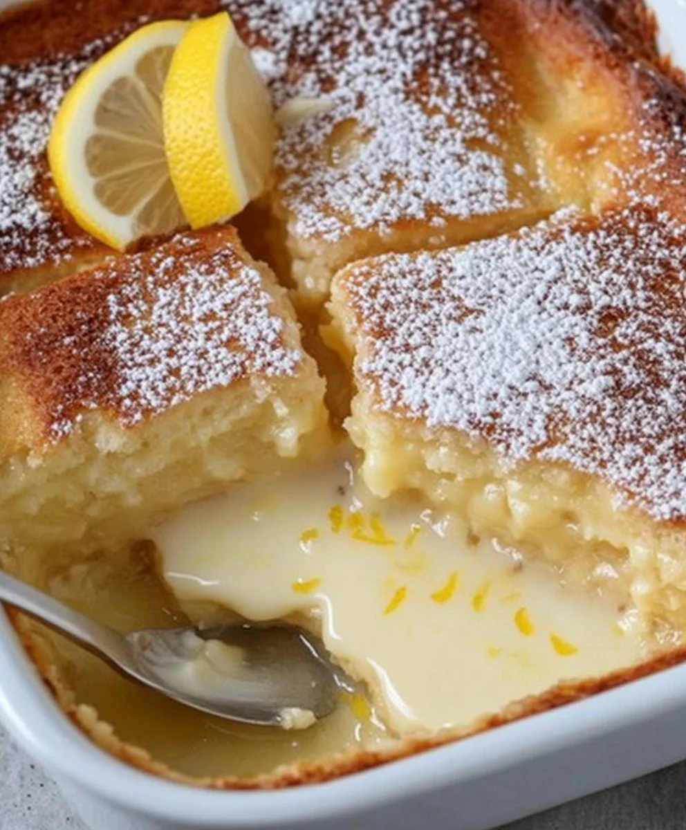Lemon Custard Pudding Cake Recipe